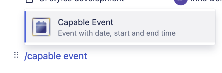Capable Calendar for Confluence